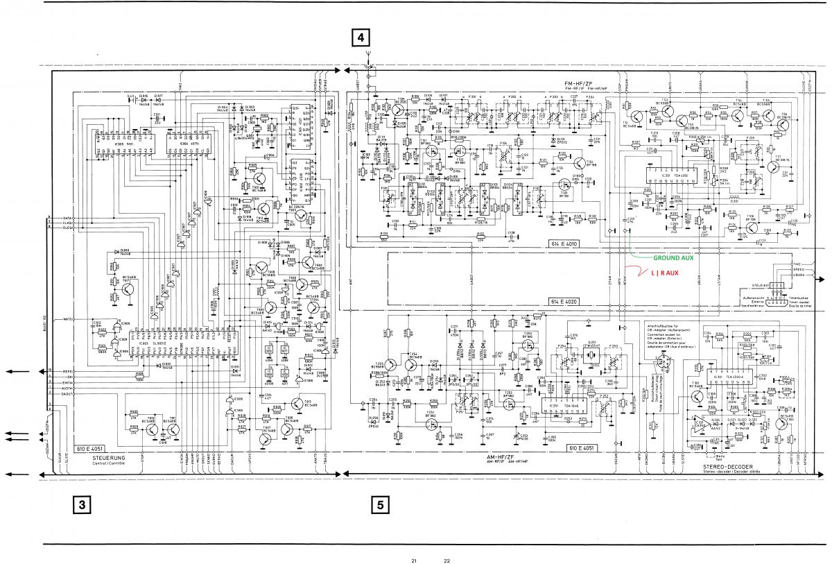 Becker BE612 Grand Prix - trzaski po wpięciu AUX w tor AM