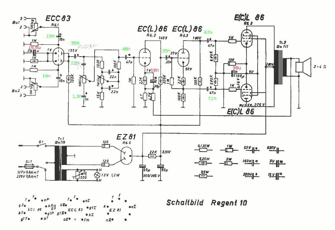 [Rozwiązano] Regent 10 ECL86 - schemat, inżynieria wsteczna, odbudowa i uruchomienie - 3