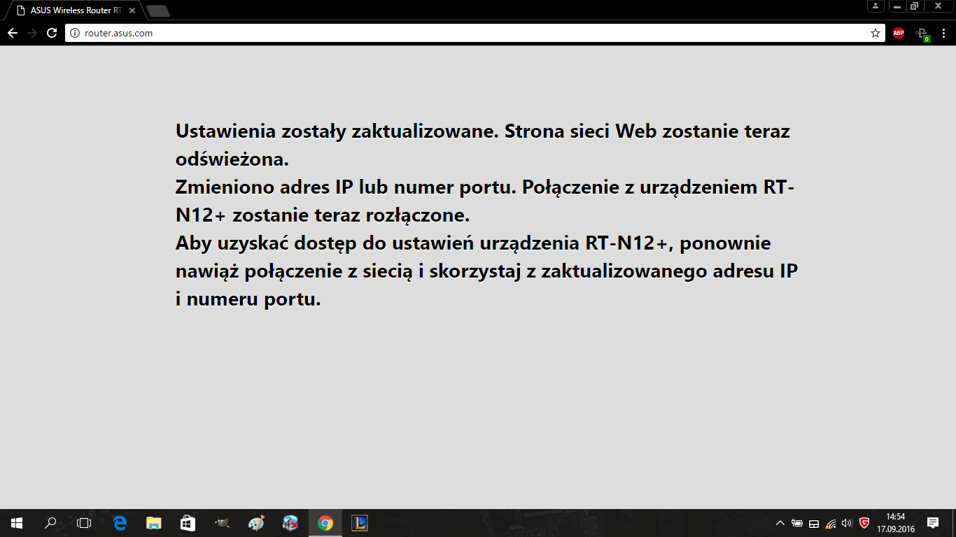Brak internetu na Asus RT-N12+ po wymianie routera, działa tylko po kablu