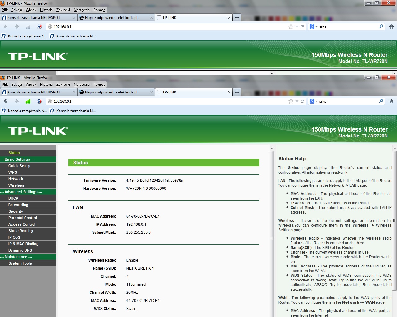 Netia Spot Vtech ARX168 - Jak poprawić zasięg WiFi z TP-LINK TL-WR720N?
