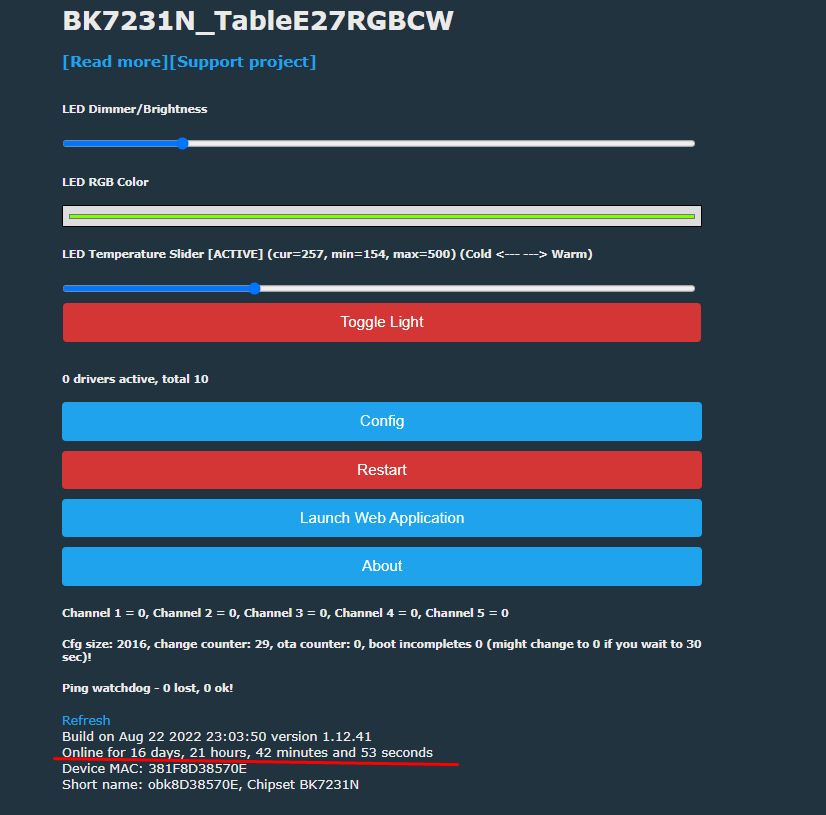 CB3S / BK7231N: Generic Tuya wireless temperature/humidity sensor with LED