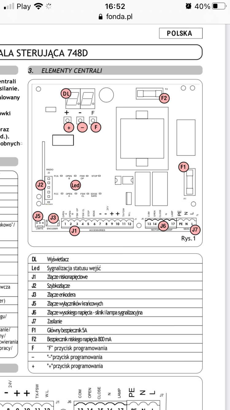 Napęd bramy FAAC740 nie reaguje na pilot - możliwe problemy z ...