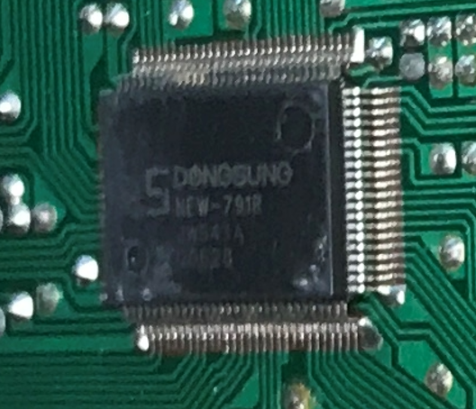 Inside a car radio, running LCD with PT6523 on Arduino