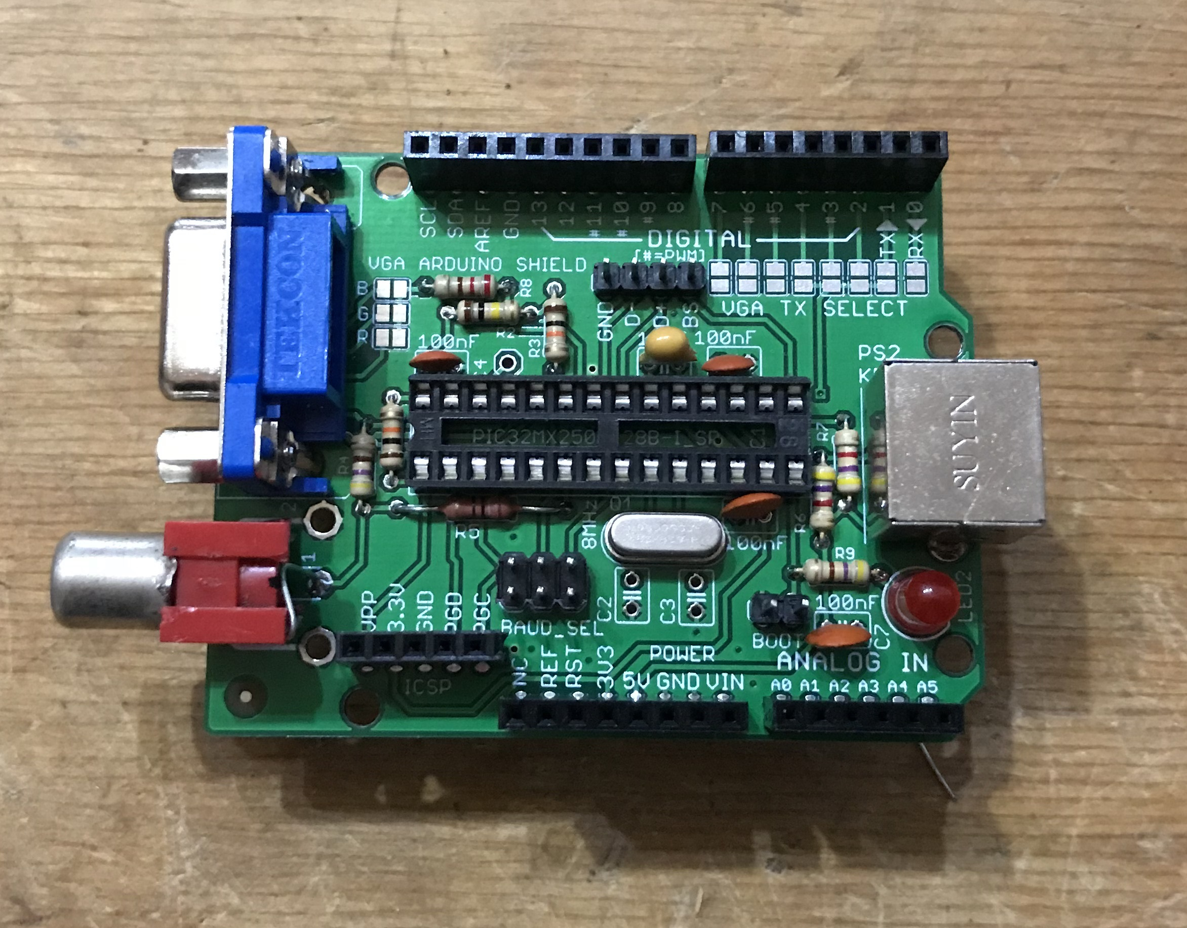 Arduino VGA Shield wraz z mini demkiem - parsing i rysowanie wykresów ...