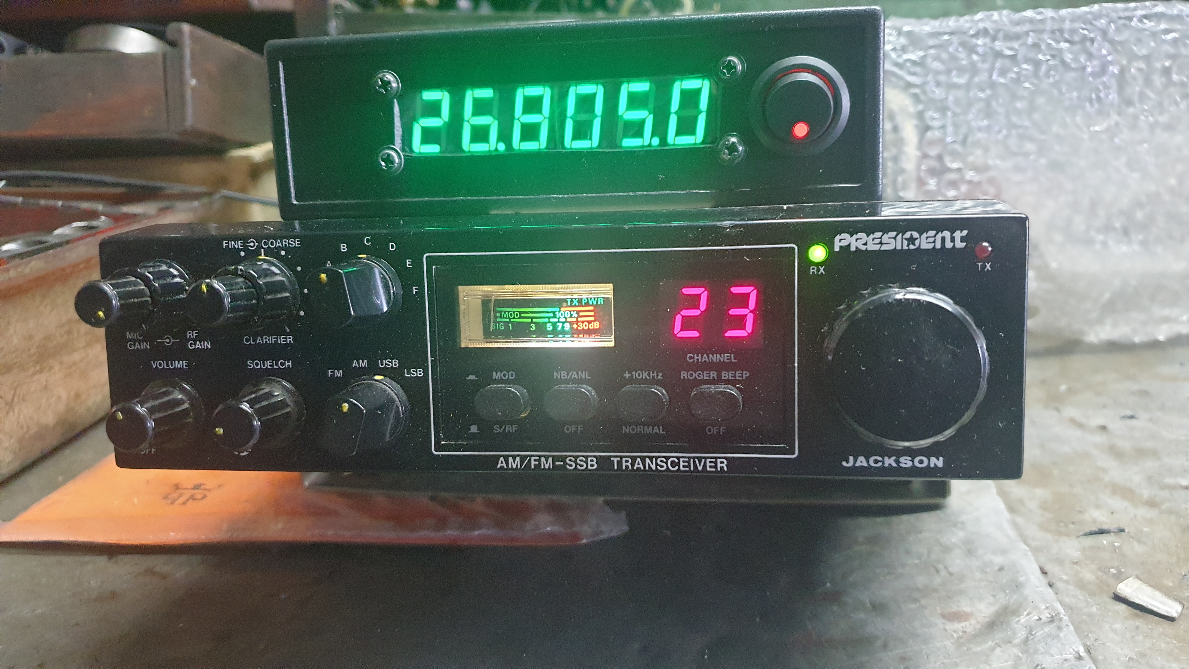 President Jackson - wybór wyświetlacza częstotliwości