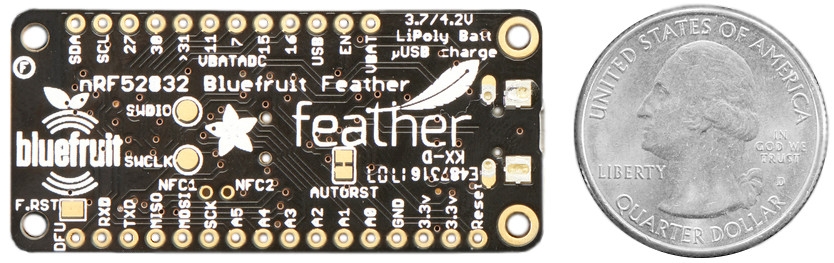 Feather nRF52 Bluefruit - niewielka płytka prototypowa z nRF52832 i ...