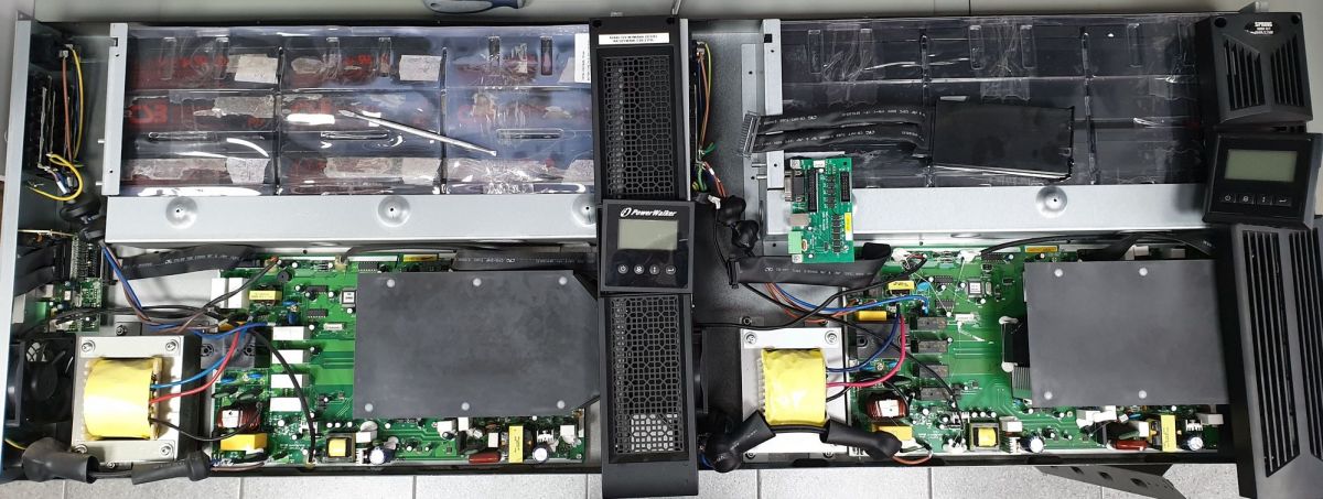 UPS Cover Comex Spring 3K 2U LCD- uruchomienie po 8 latach, wymiana ...