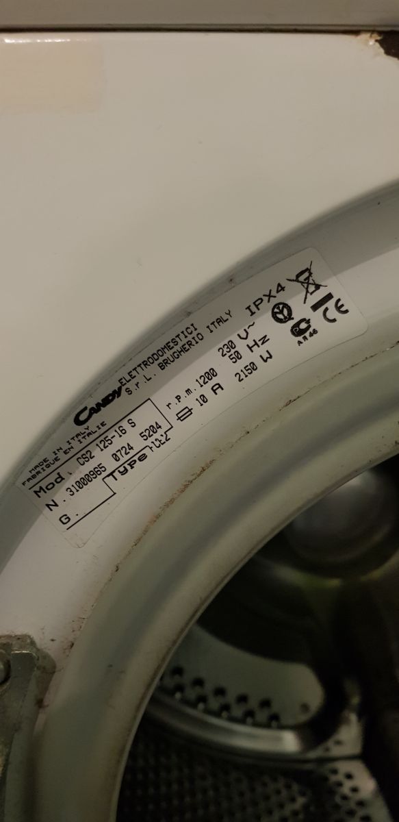 [Rozwiązano] Candy CS2 125-16S pobiera wodę, nie pierze - co może być ...