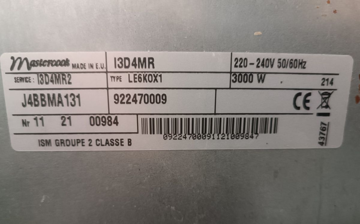 Mastercook I3D4MR wymiana płyty jakie opcje zamienników?