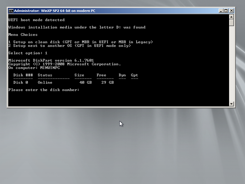 Windows XP 64-bit & 32-bit: EFI Compatibility, GPT Partitions, Booting ...