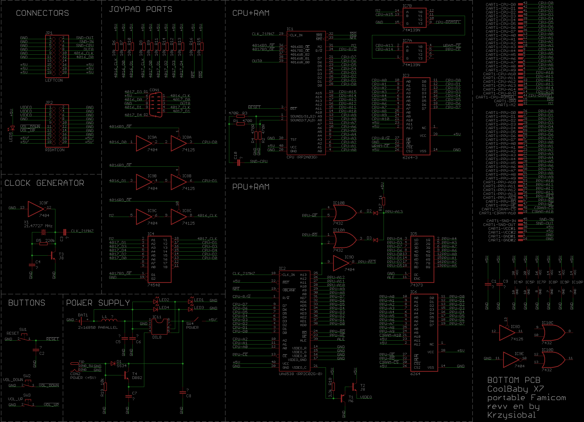 CoolBaby X7 Pocket Famicom teardown - nesdev.org