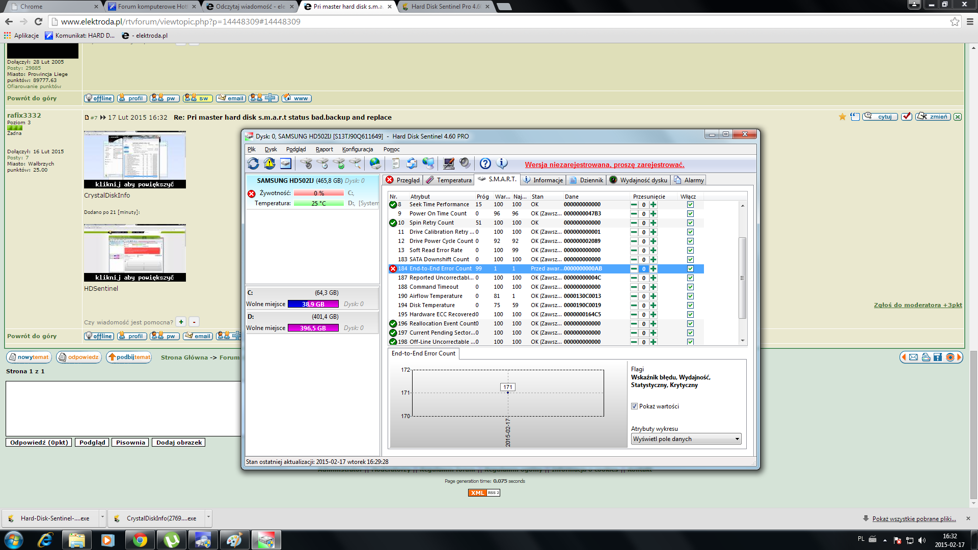 Pri master hard disk s.m.a.r.t status bad.backup and replace