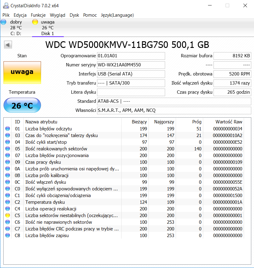 WD Elements 1023 - dysk wykrywany, ale partycje niewidoczne ...