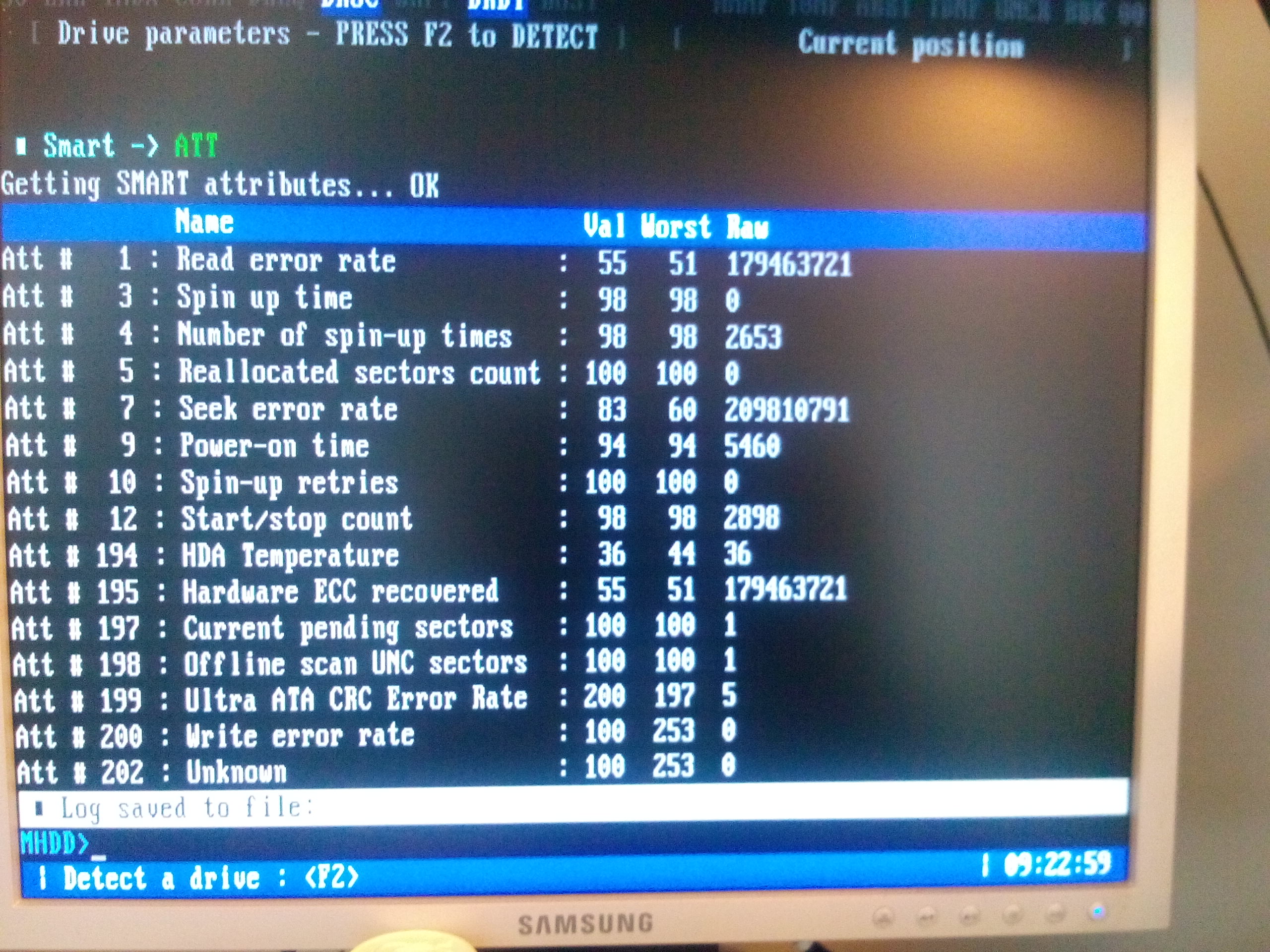 ST3250823AS (250GB) - Dlaczego remap i zerowanie nie poprawiają SMART?