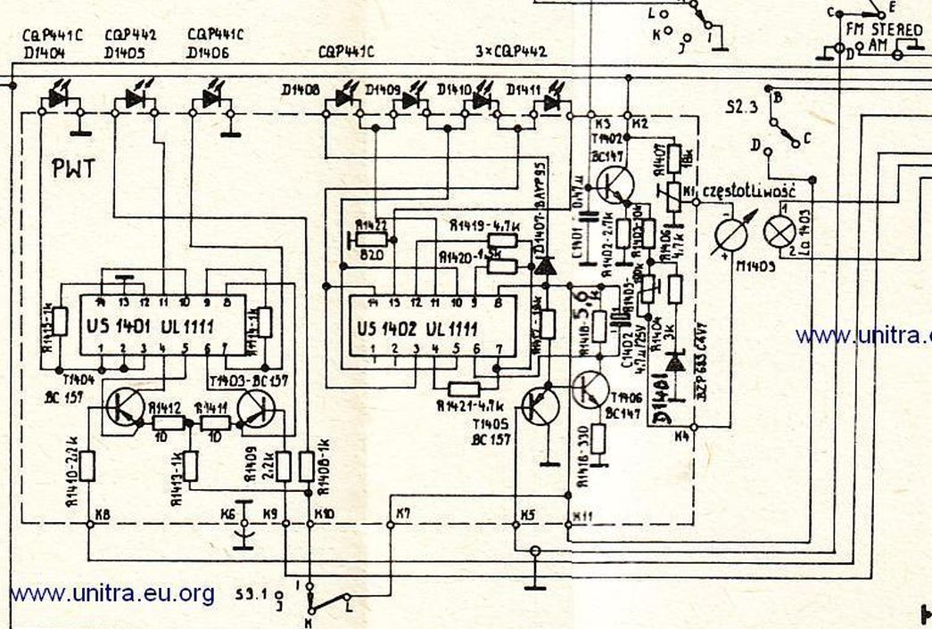 Radmor 5102 TE niewłaściwe świecenie wskaźników LED