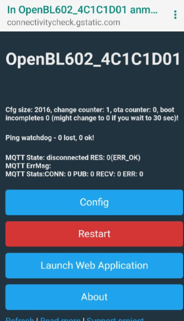 Tasmota replacement for BL602, programming, pairing with Home Assistant, now with OTA working! - 7