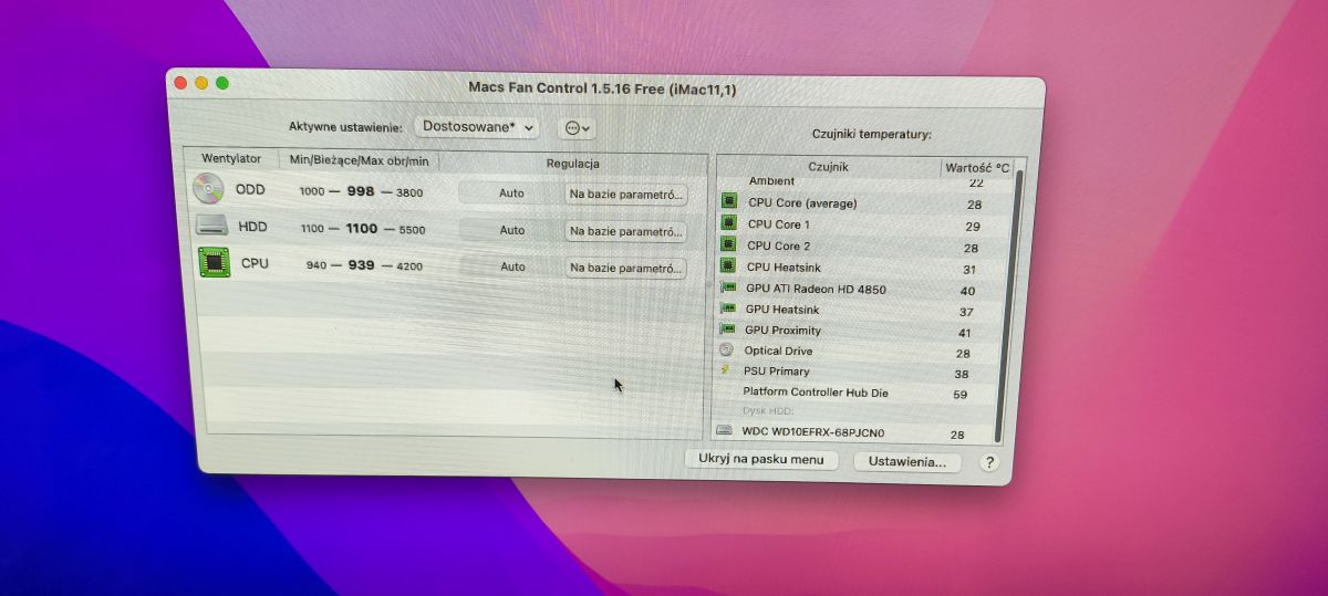 [Rozwiązano] iMac 27 11.1 2009 - Wentylatory na maksymalnych obrotach ...