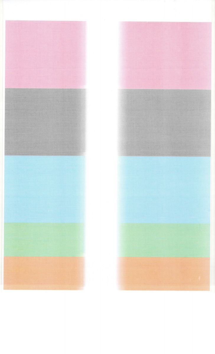 Drukarka HP color laserjet pro mfp m177fw biały pas na wydruku