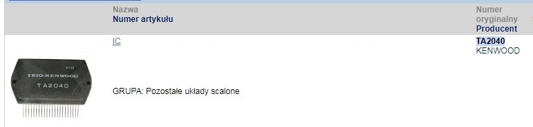 [Kupię] Kupię końcówkę mocy TA2040 i układ TA2030 - elektroda.pl