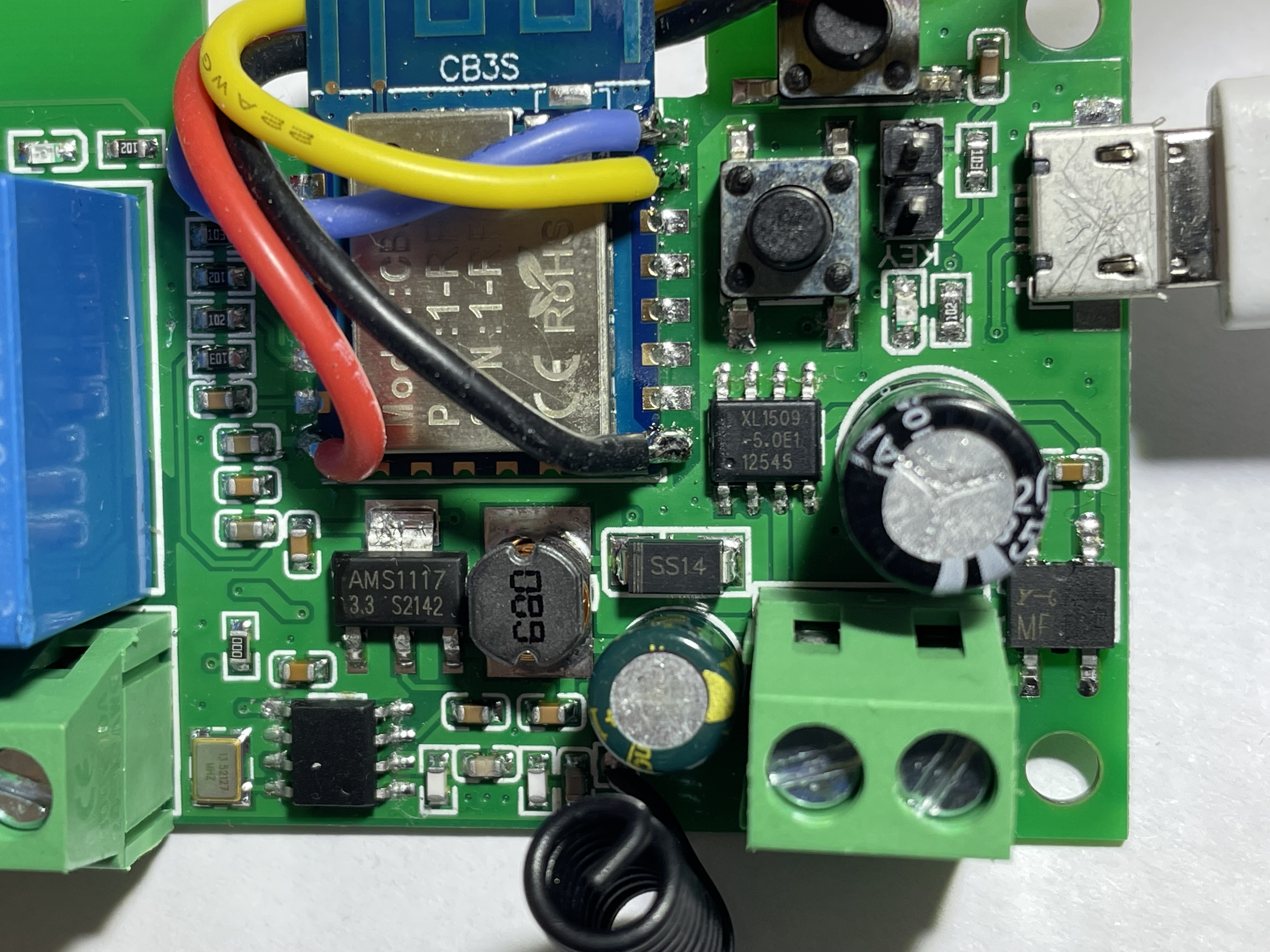 [BK7231N][CB3S + RF 433] WiFi Relais Modul 1 Kanal Tuya Switch with RF ...