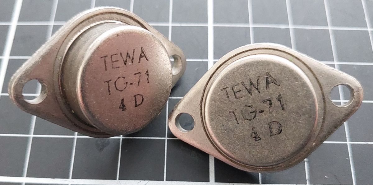 Wczesne polskie tranzystory do 1970 roku - zbiór danych i linia czasu - 13