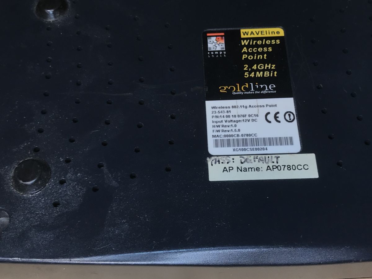 Stary access point/router WiFi Goldline WAVEline 2.4GHz 54MBit ...