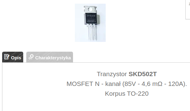 [Kupię] Poszukiwany: Triak SKD 424 T do wkrętarki Bavaria lub zamiennik ...