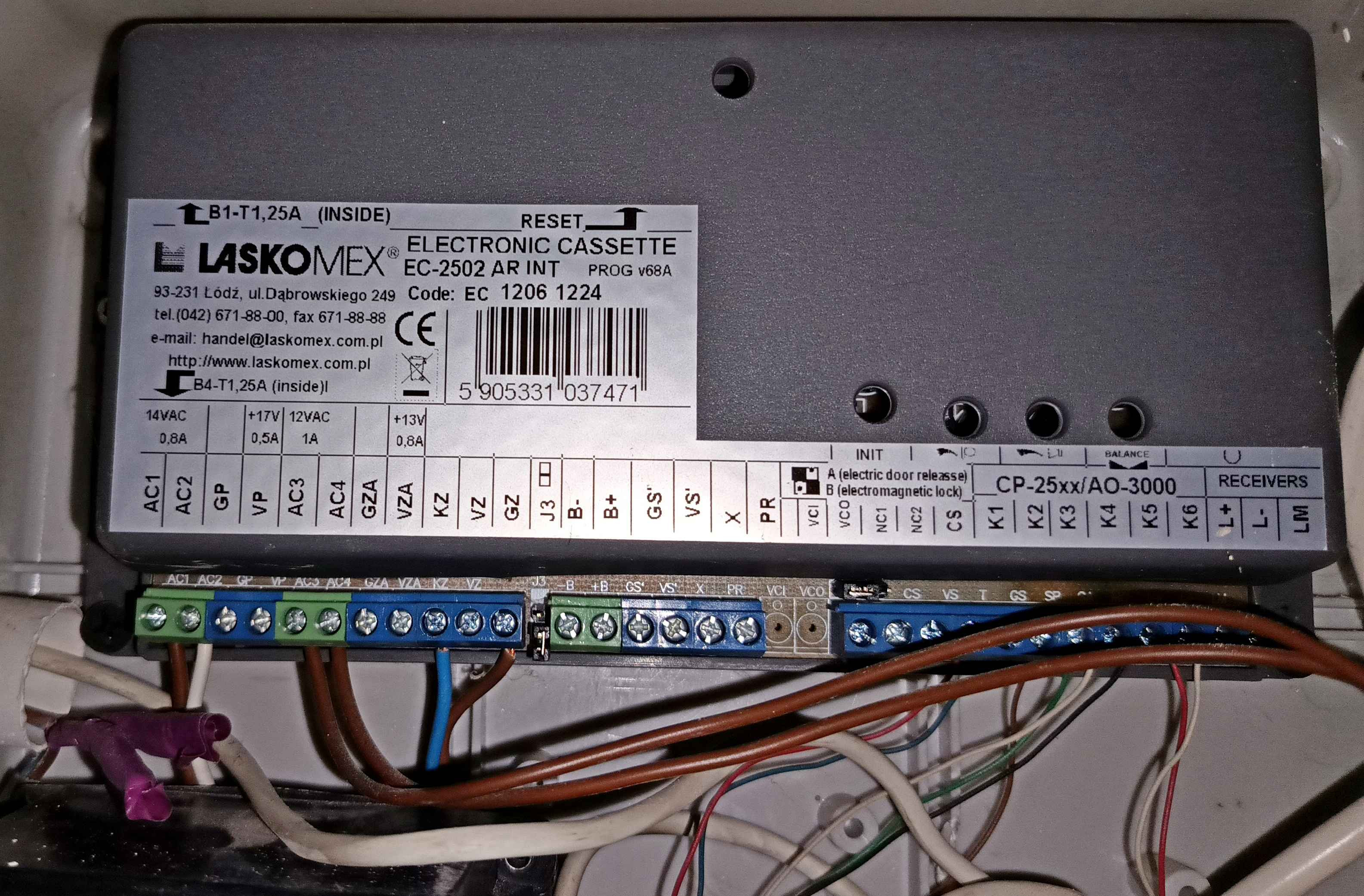 [Rozwiązano] Laskomex+elektrozaczep - Rygiel znów nie blokuje, co ...