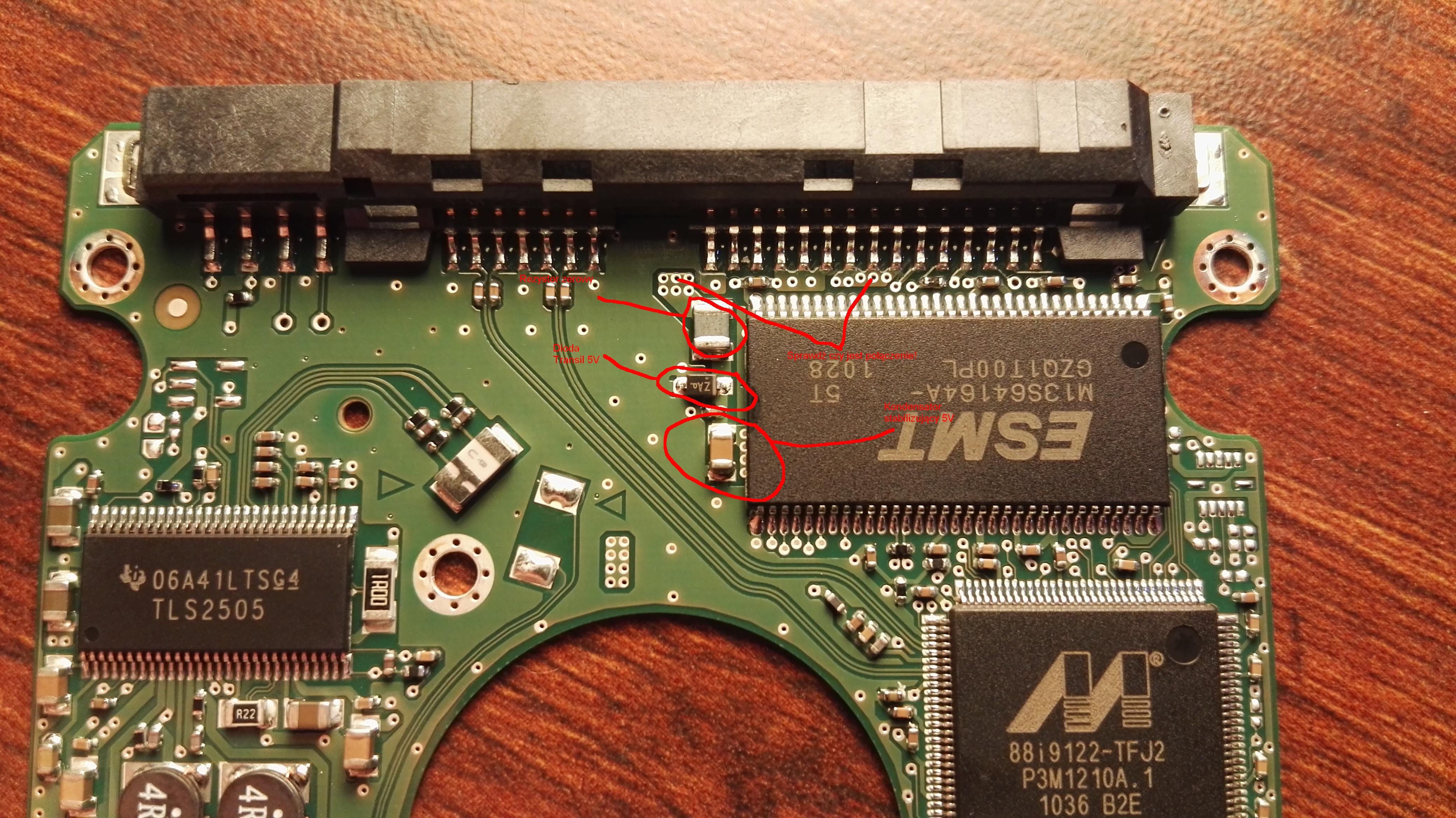 Samsung HM100UI - Brak reakcji na podłączenie zasilania