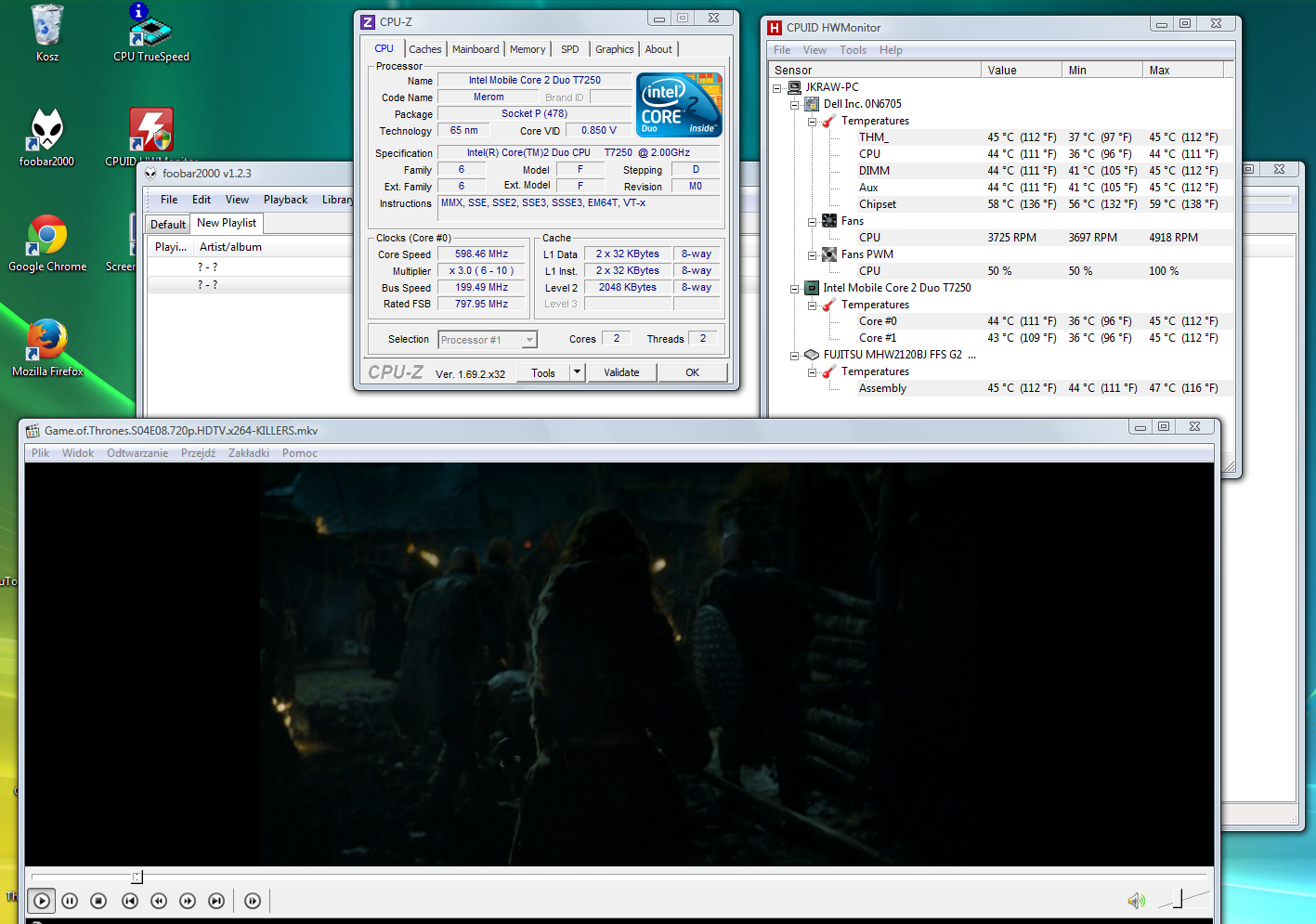 Jak wyłączyć SpeedStep w Dell XPS 1330 z procesorem T725?