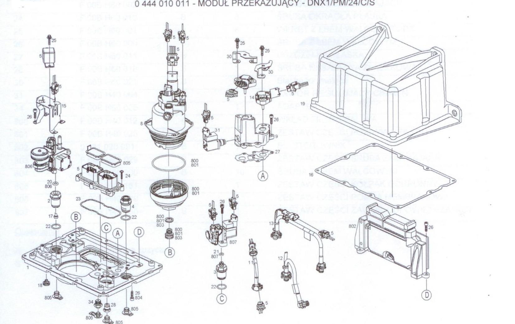 Schemat elektryczny modułu AdBlue Denox 2 - poszukiwany diagram