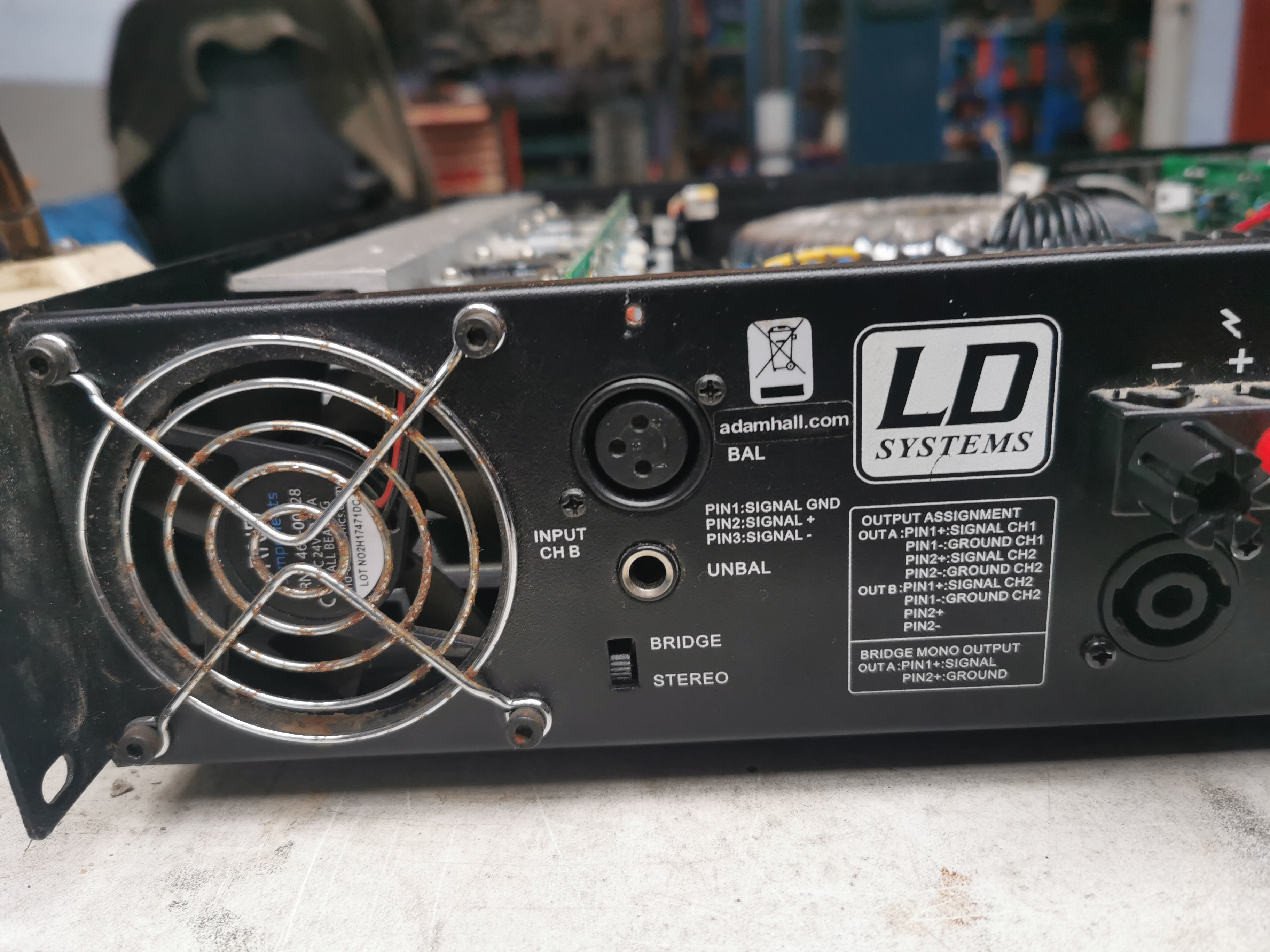 [Rozwiązano] Wzmacniacz LD Systems PA800 - poszukiwany schemat, wymiana ...