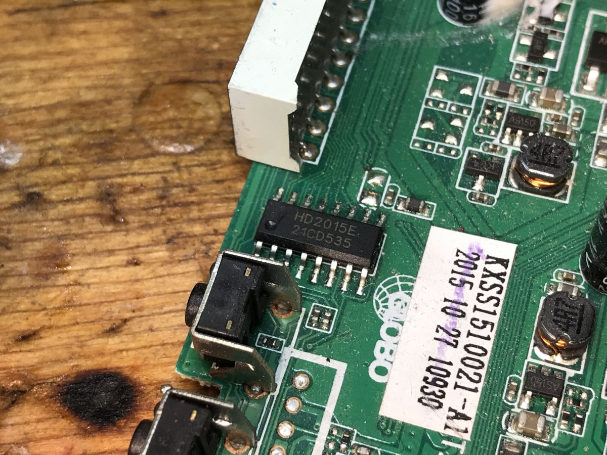 Stary dekoder DVB-T2 - STB HD N6 - wnętrze, potencjał przeróbki na DIY ...