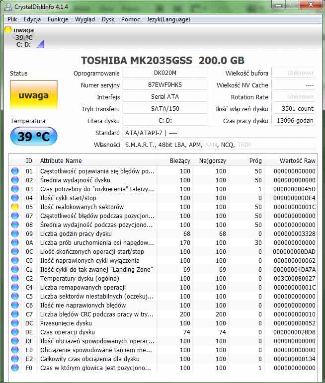 Toshiba Satellite A210-128 - wycie i zawieszanie się laptopa, możliwy ...