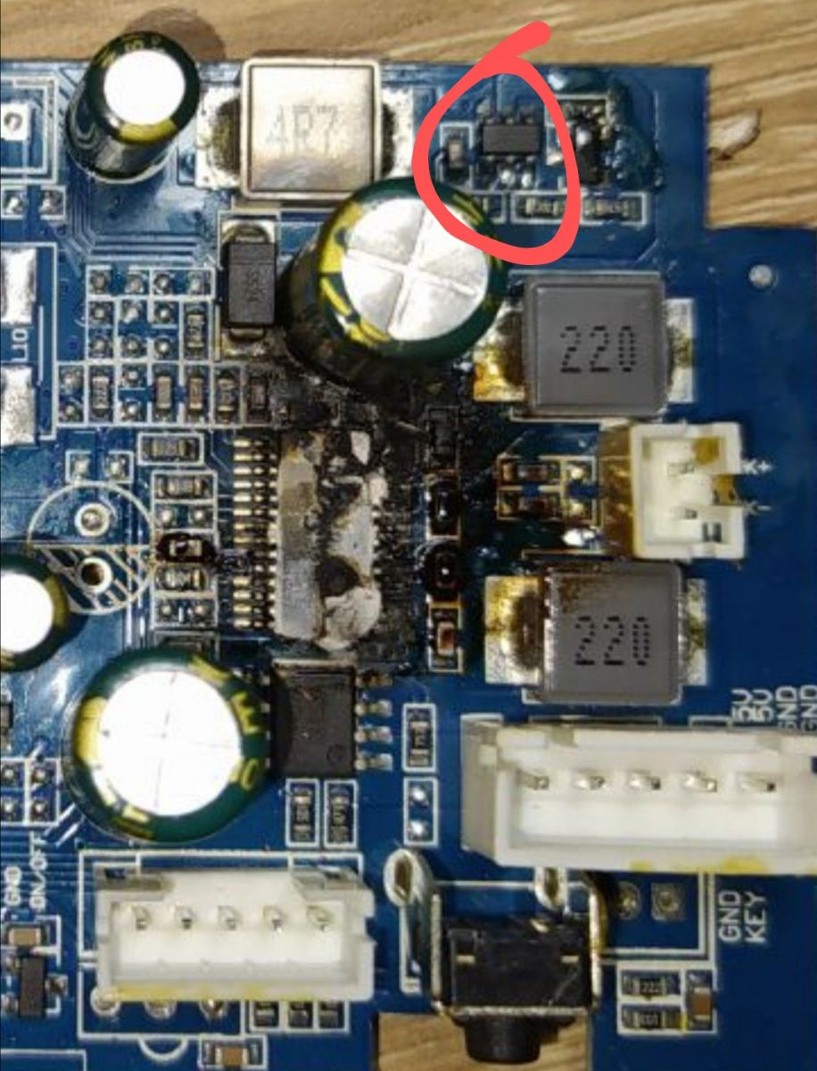 Identyfikacja spalonego elementu - Sackit Boomit 60700