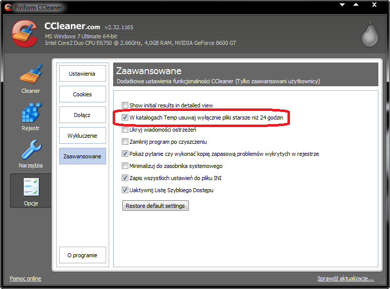 CCleaner nie usuwa plików tymczasowych - jak rozwiązać problem?