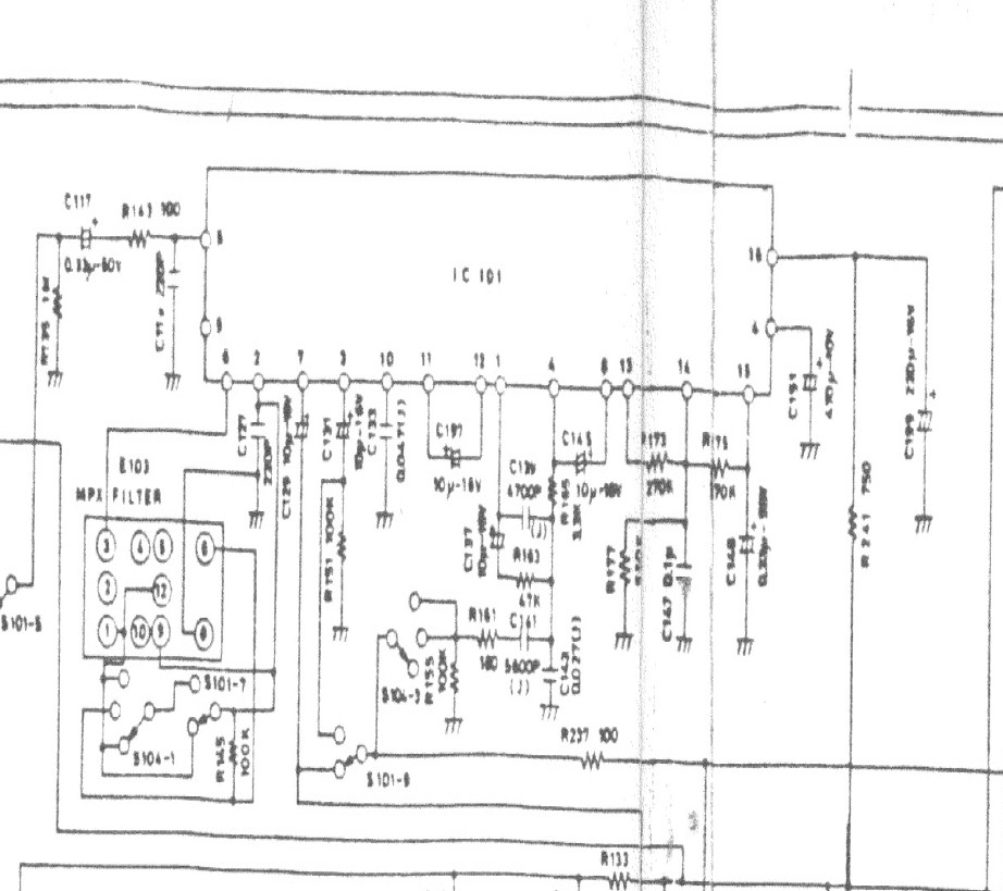 Aiwa AD-6700 brak wyciszania szumów - Dolby B LM1011N...