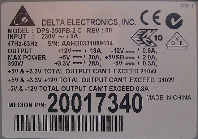 Delta model: DPS-350PB-2C - Zabezpieczenie napięciowe jak wyłączyć?