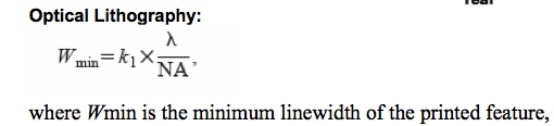 line width in photolithography | Forum for Electronics