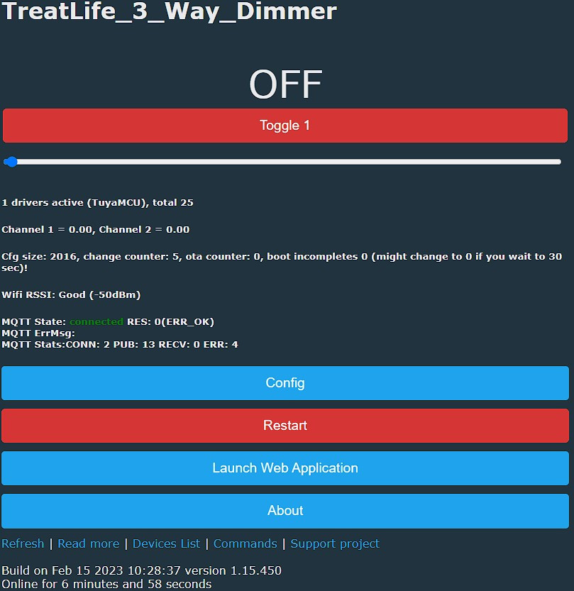 Flashing OpenBeken on BK7231T TreatLife 3 Way Smart Dimmer Switch ...