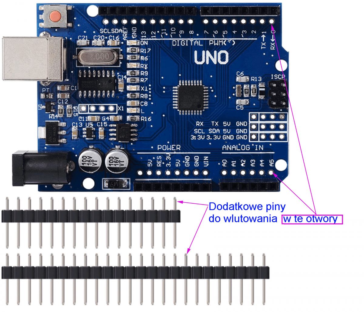 Czy połączenie zmodyfikowanych kabelków z Arduino Uno nie uszkodzi układu?