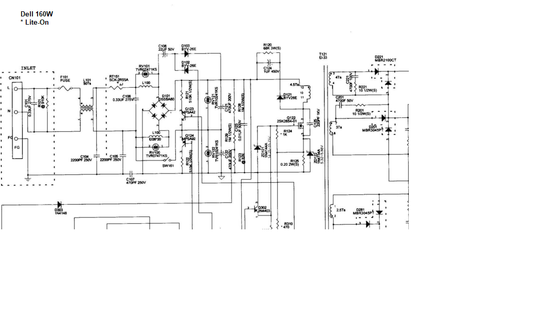 Zasilacz Dell 90W LA90PM130, 6C3W2 - napięcie pływa