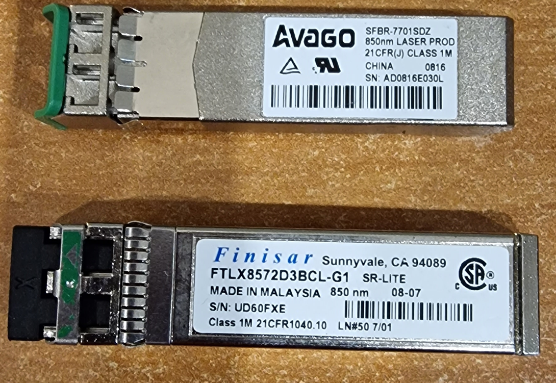 Wycena urządzeń: FINISAR FTLX8572D3BCL-G1 i AVAGO SFBR-7701SDZ ...