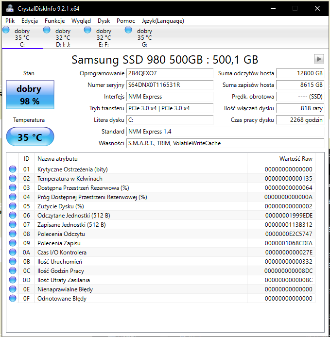 Dysk M2 niewidoczny po zmianie procesora z i3 12100f na i5 12600KF na ...