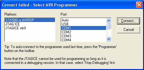 Programator ISP AVR910 - problem z zapisem do Atmega16 w Bascom AVR