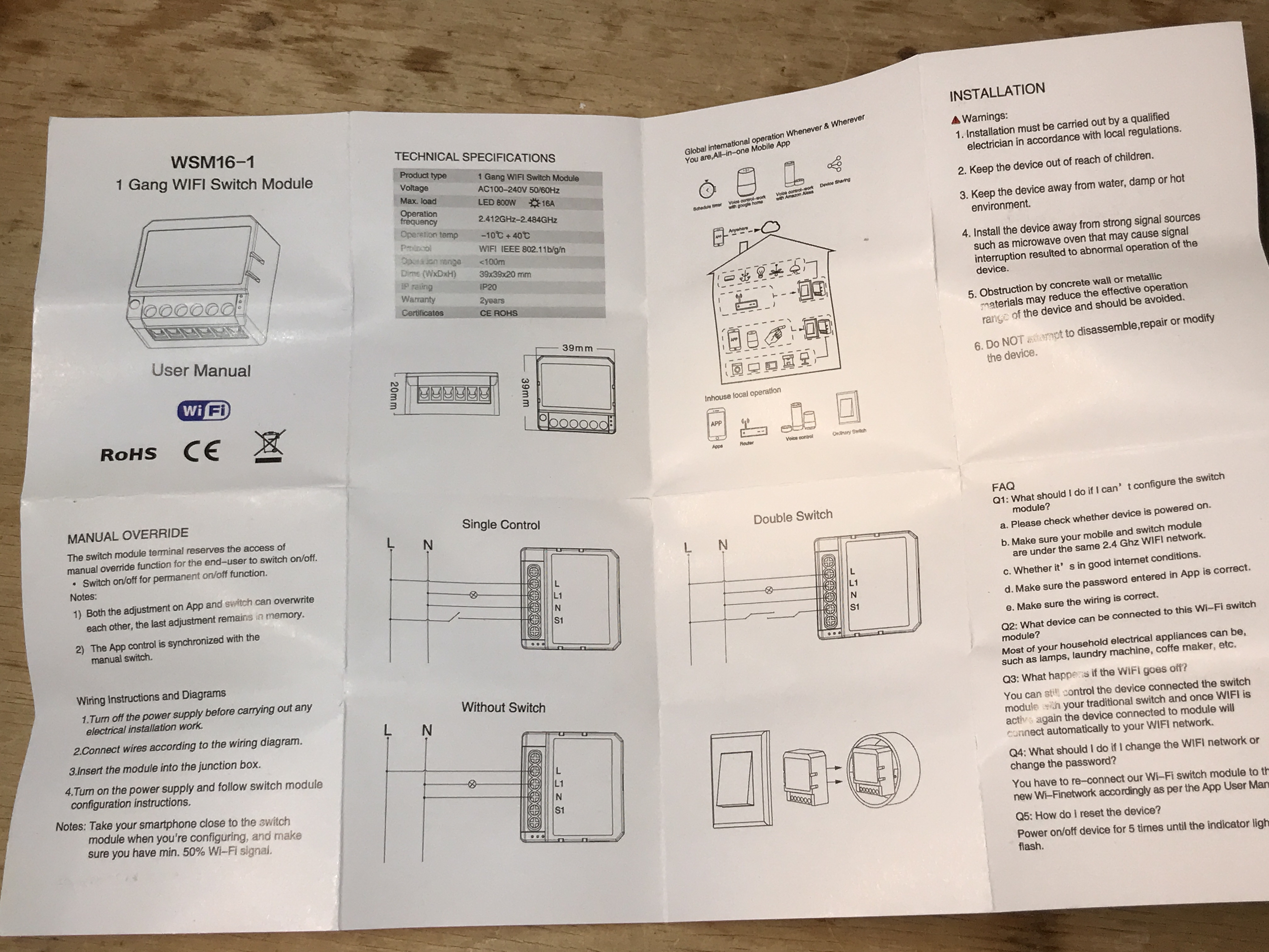 [CBU/BK7231N] AVATTO WSM16-W1 WiFi relay module for PLN 30 - firmware ...