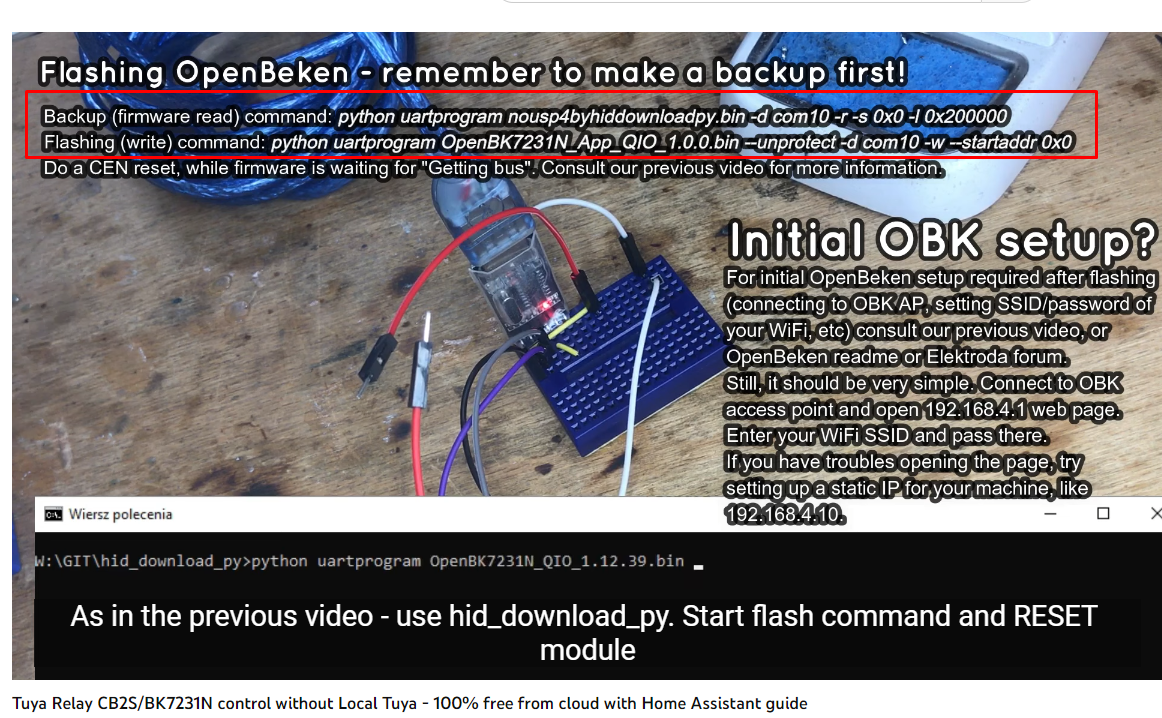 I flashed my switch that has a BK7231N chip on it,. Now what?