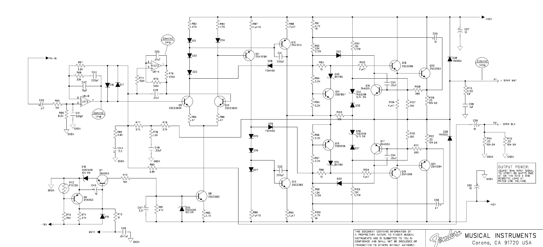 [Rozwiązano] Fender Frontman 212R - Uruchamianie końcówki mocy