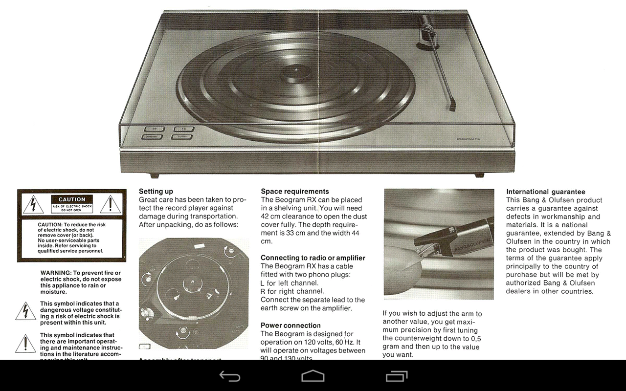 Beogram RX Owners manual - elektroda.pl