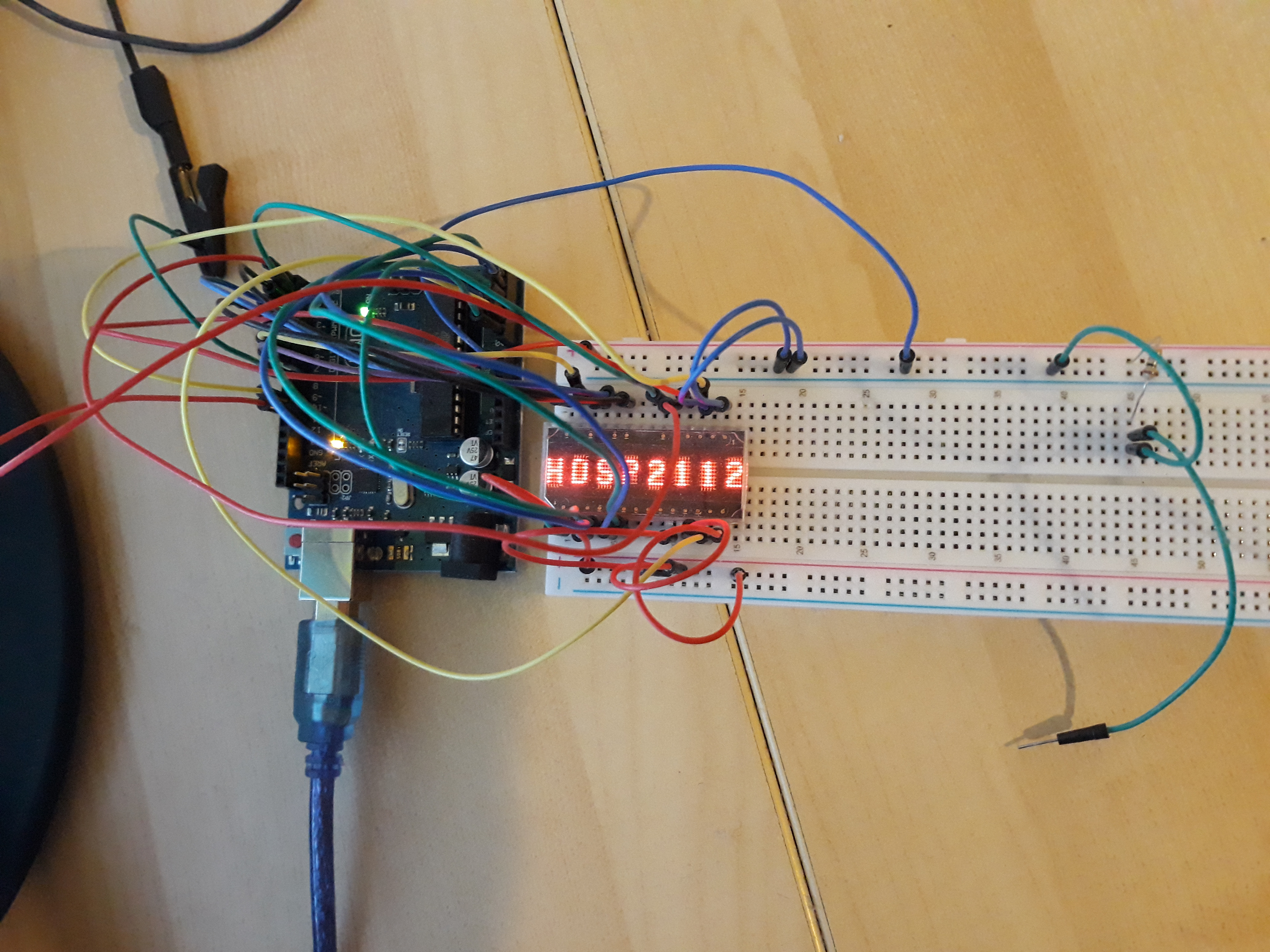 Arduino i wyświetlacz matrycowy LED HP HDSP-2112 - elektroda.pl